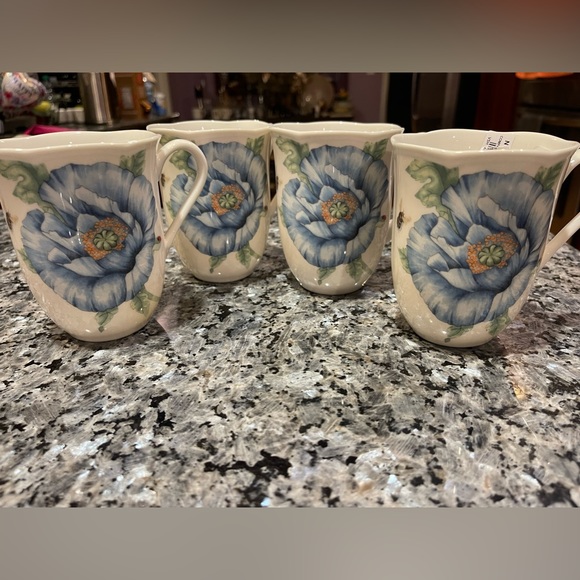 Lenox | Dining | Lenox Butterfly Meadow Coffee Mugs Set Of 4 New | Poshmark